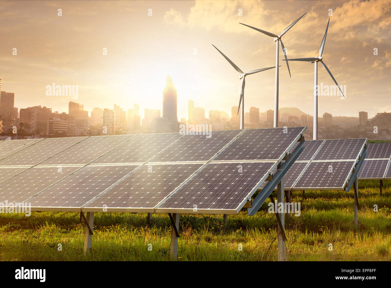 Solar system under blue sky hi-res stock photography and images - Alamy