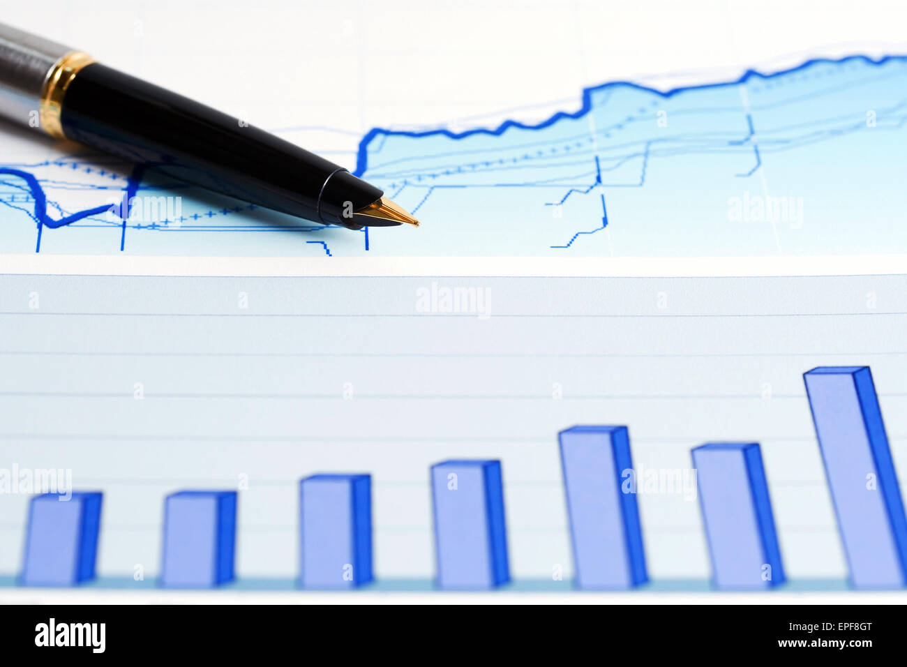 Financial graphs analysis Stock Photo - Alamy