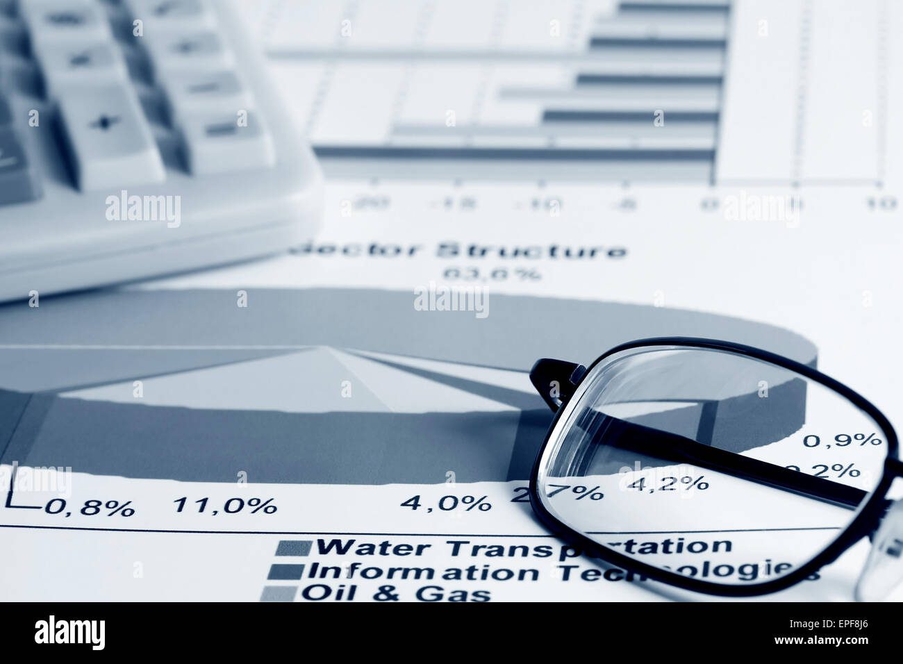 Financial accounting stock market graphs charts Stock Photo - Alamy