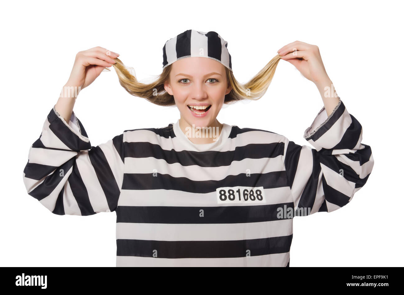 Funny prison inmate in concept Stock Photo - Alamy