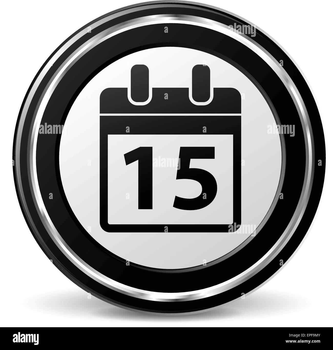 Date and time icon Stock Vector Images - Alamy
