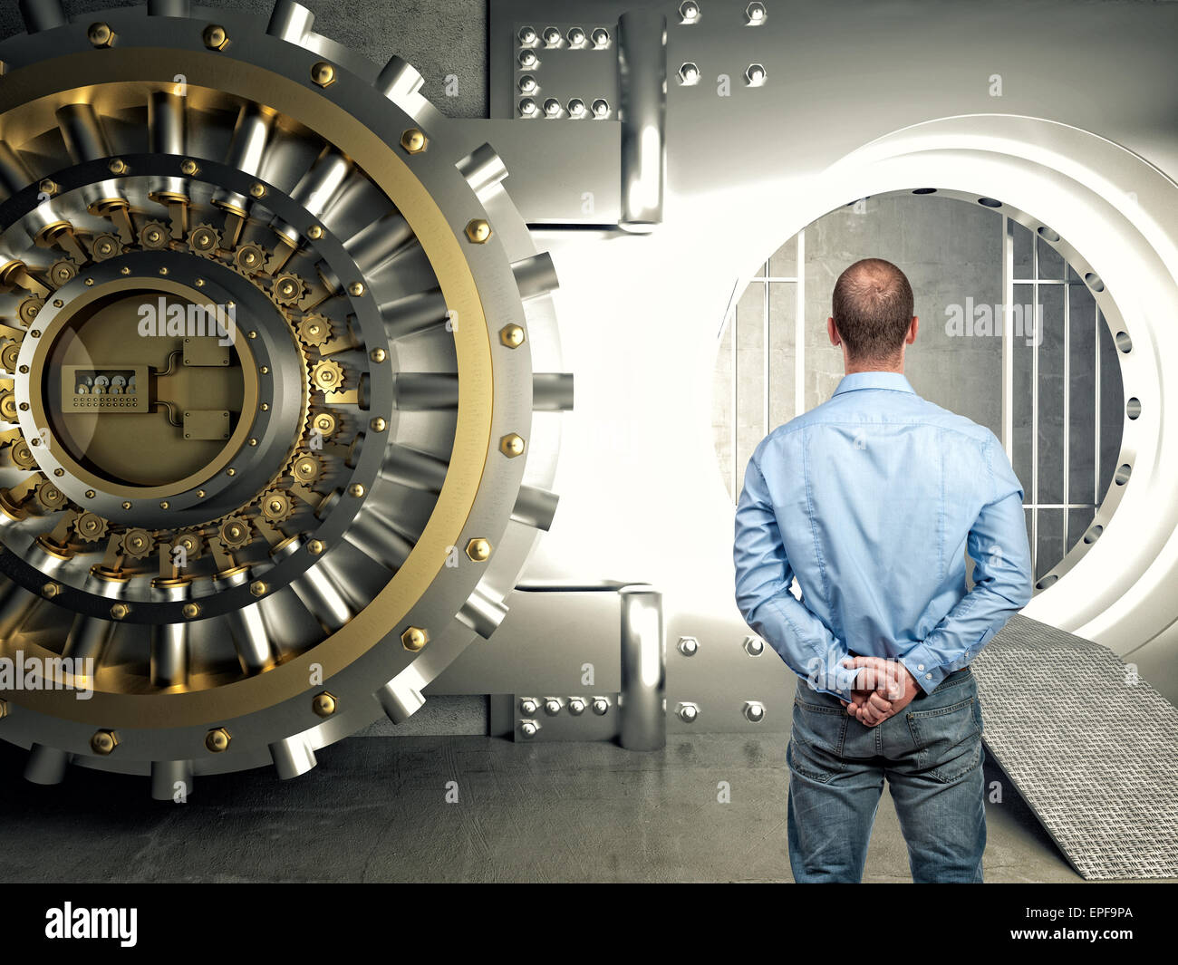 Modern Bank Vault Door