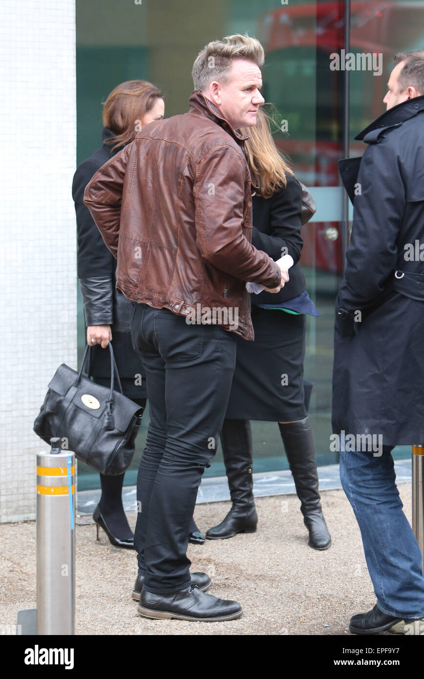 Gordon Ramsay outside the ITV Studios Featuring: Gordon Ramsay Where ...