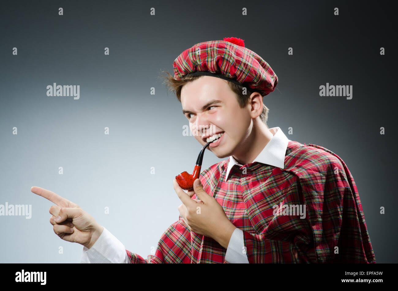 Funny Scotsman Smoking Pipe High Resolution Stock Photography and ...