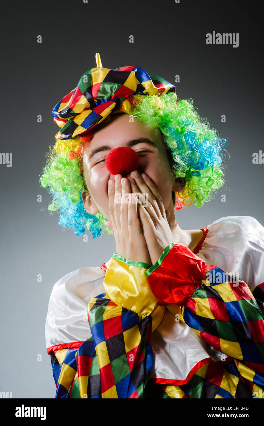Funny clown in humor concept Stock Photo - Alamy