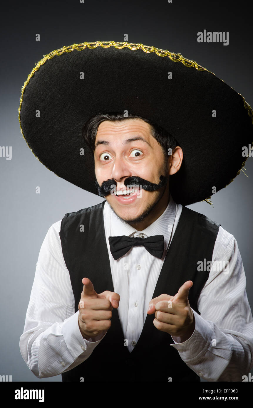 Mexican man in funny concept Stock Photo - Alamy