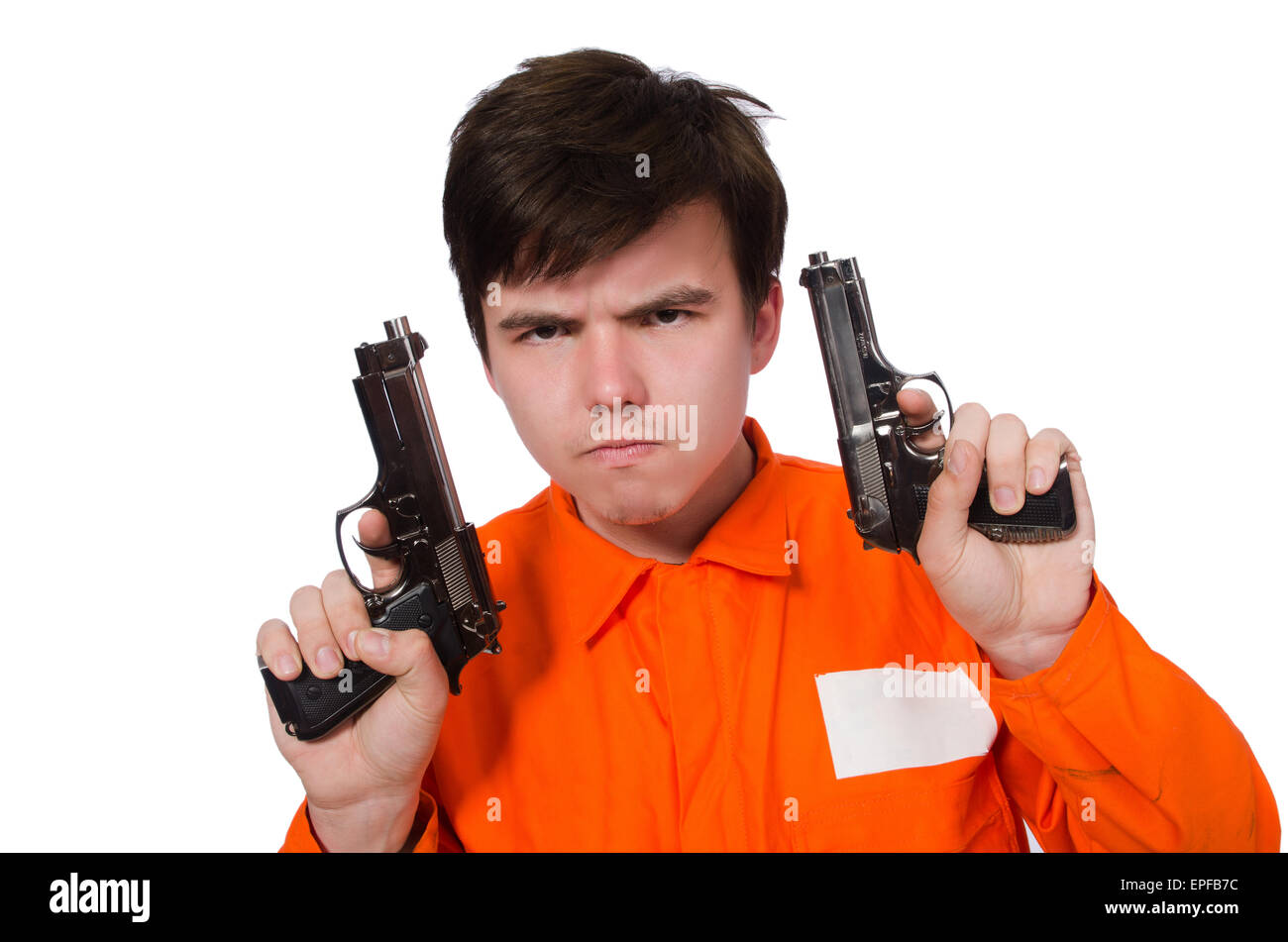 Funny prison inmate in concept Stock Photo - Alamy