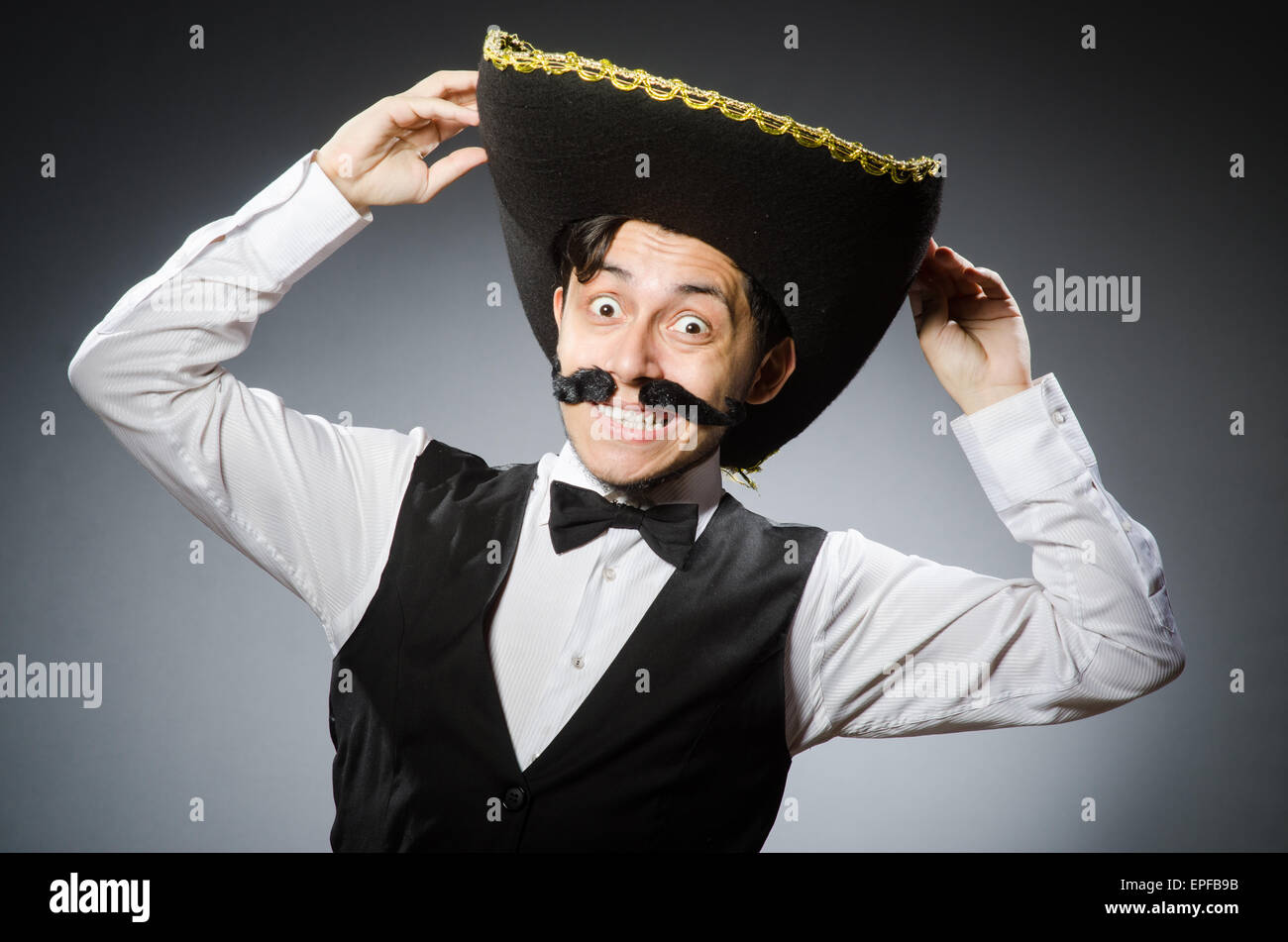 Mexican man in funny concept Stock Photo - Alamy