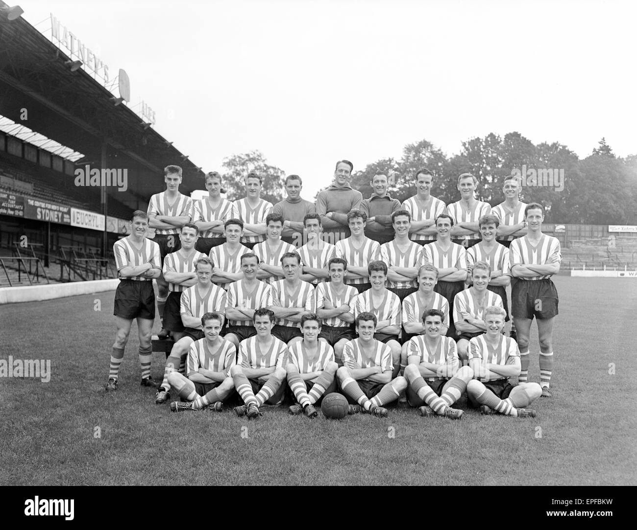 Southampton FC Football Players, 1958 - 1959 Season. 19th August 1958 ...