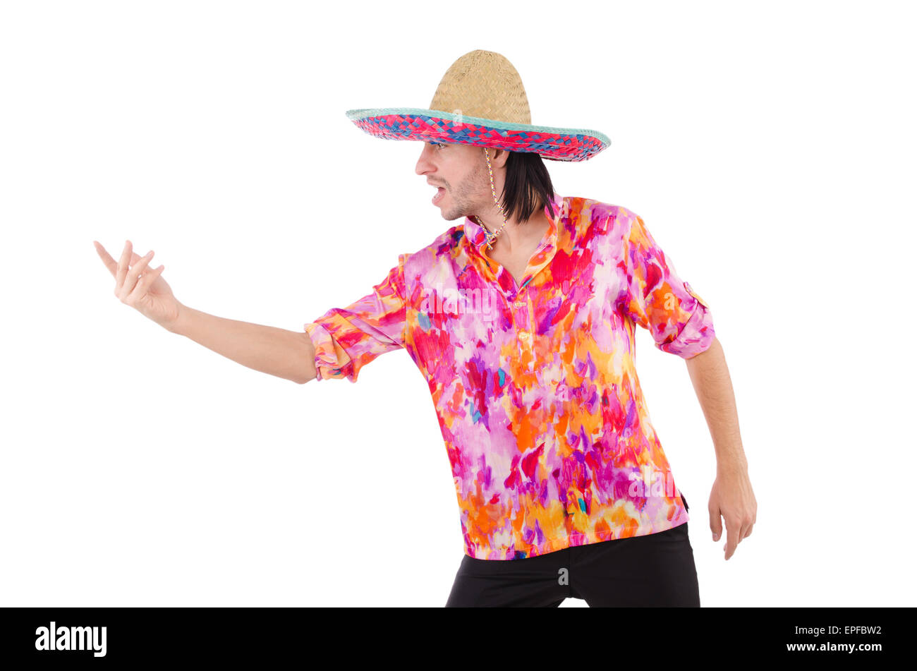 Angry mexican man in sombrero hi-res stock photography and images - Alamy
