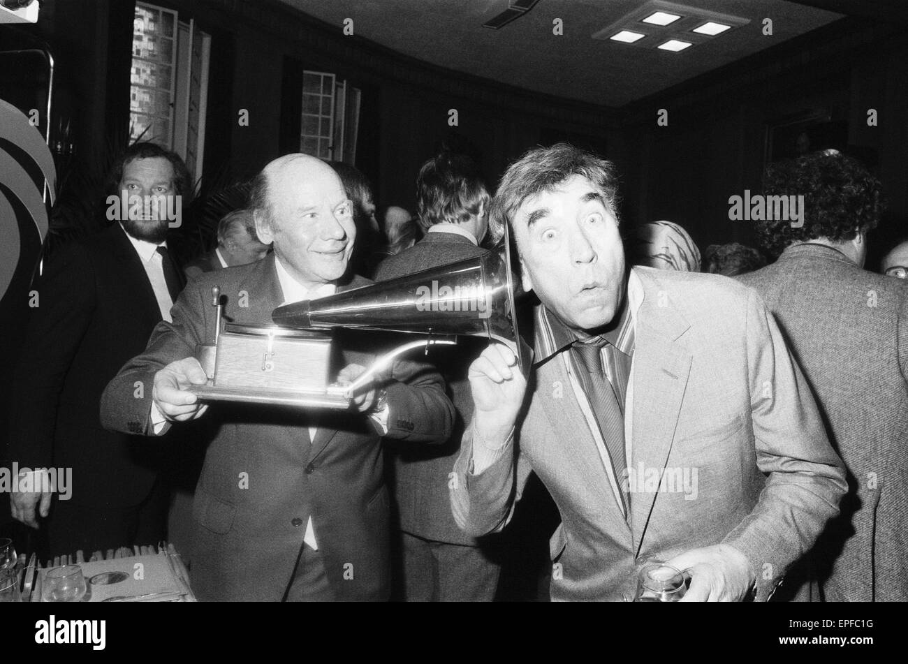 Frankie Howerd at the party for the 40th anniversary of Desert Island ...