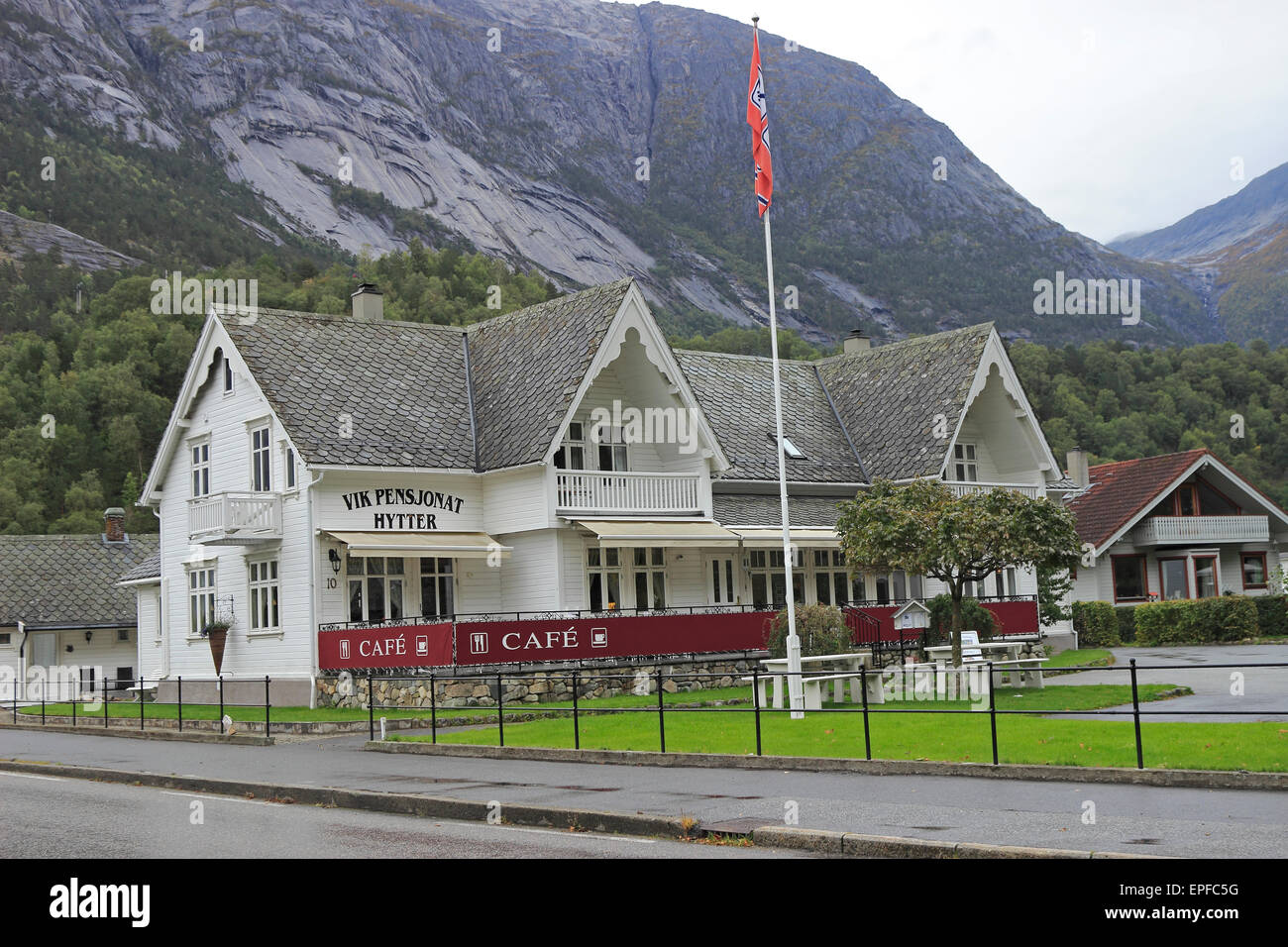 Vik Pensjonat & Hytter Stock Photo - Alamy