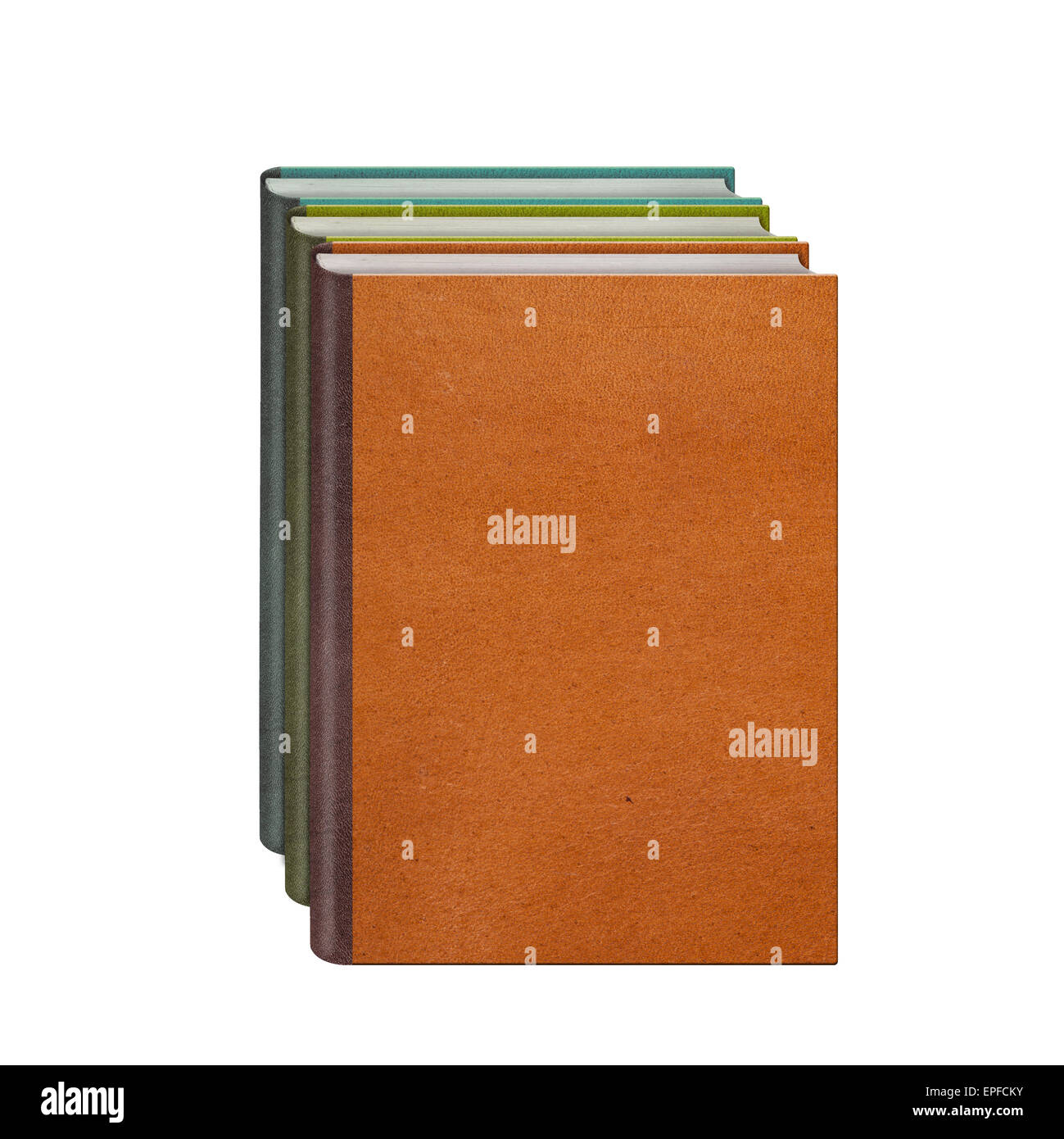 Color books isolated on white Stock Photo - Alamy