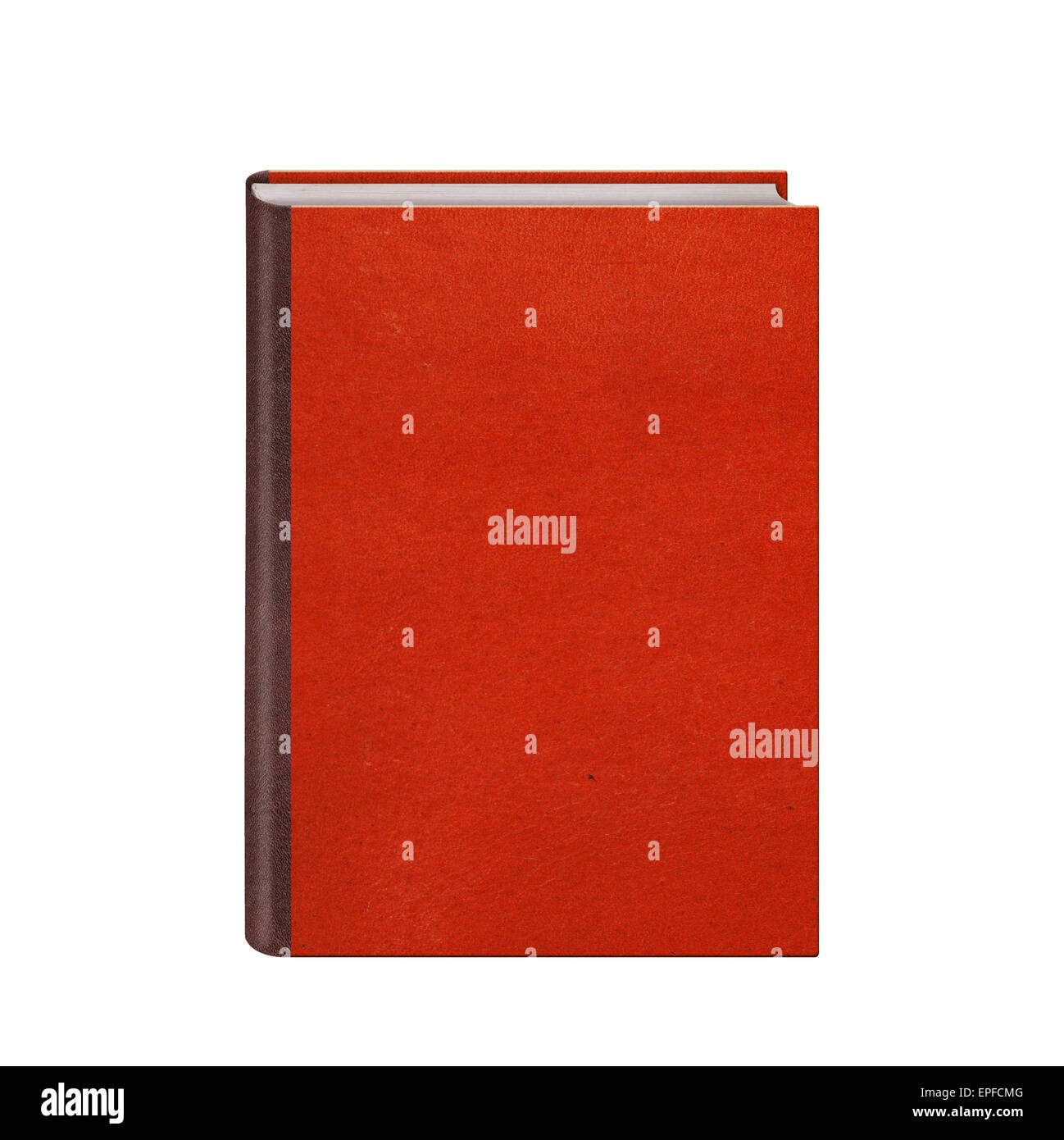 Book with red leather hardcover isolated Stock Photo - Alamy