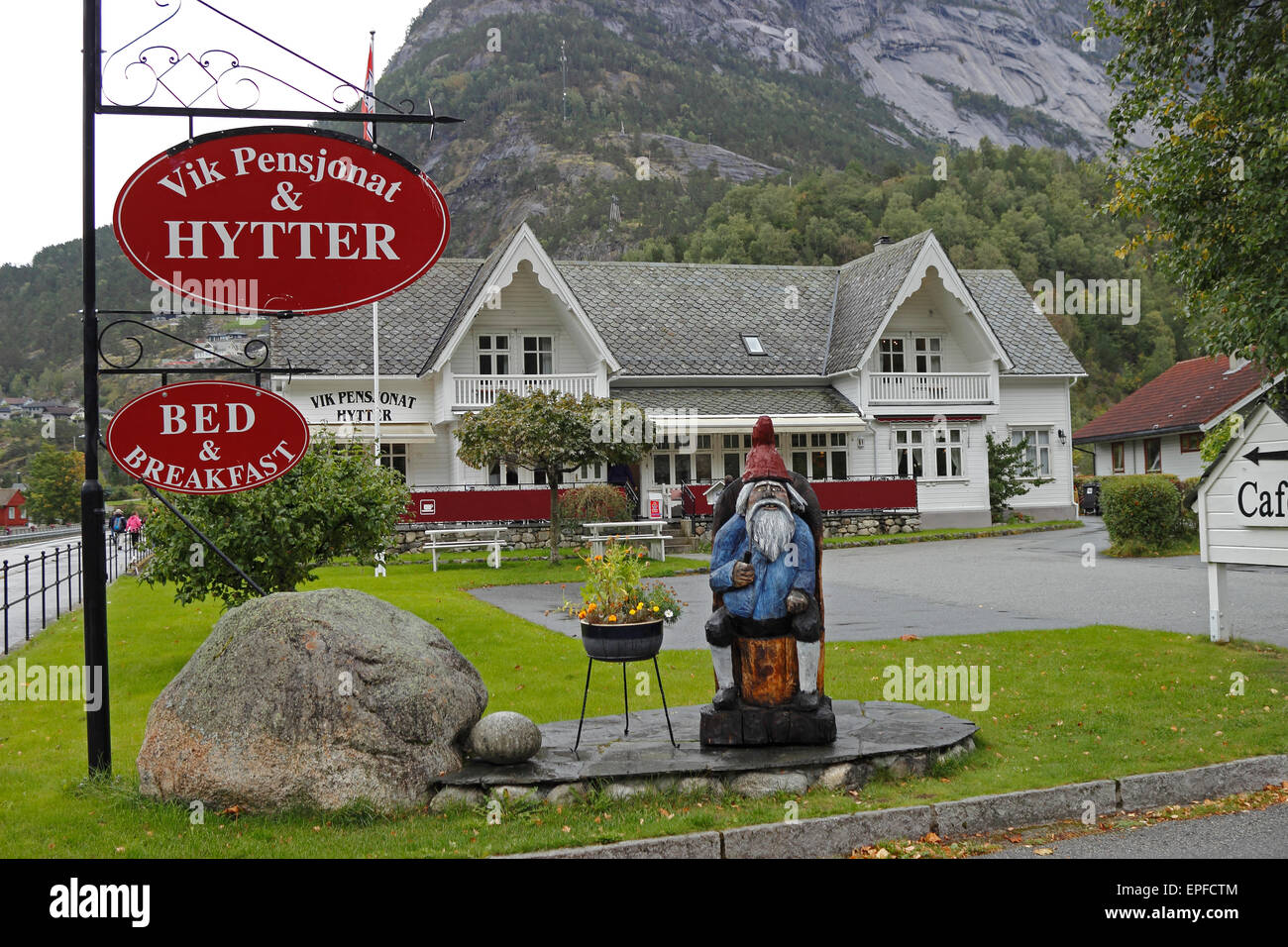 Vik Pensjonat & Hytter Stock Photo - Alamy