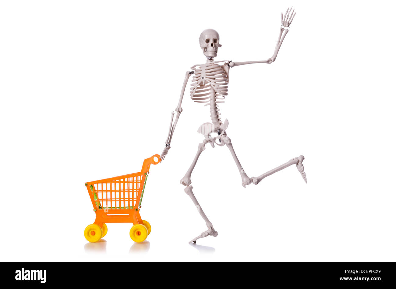 Shopping cart and skeleton hi-res stock photography and images - Alamy