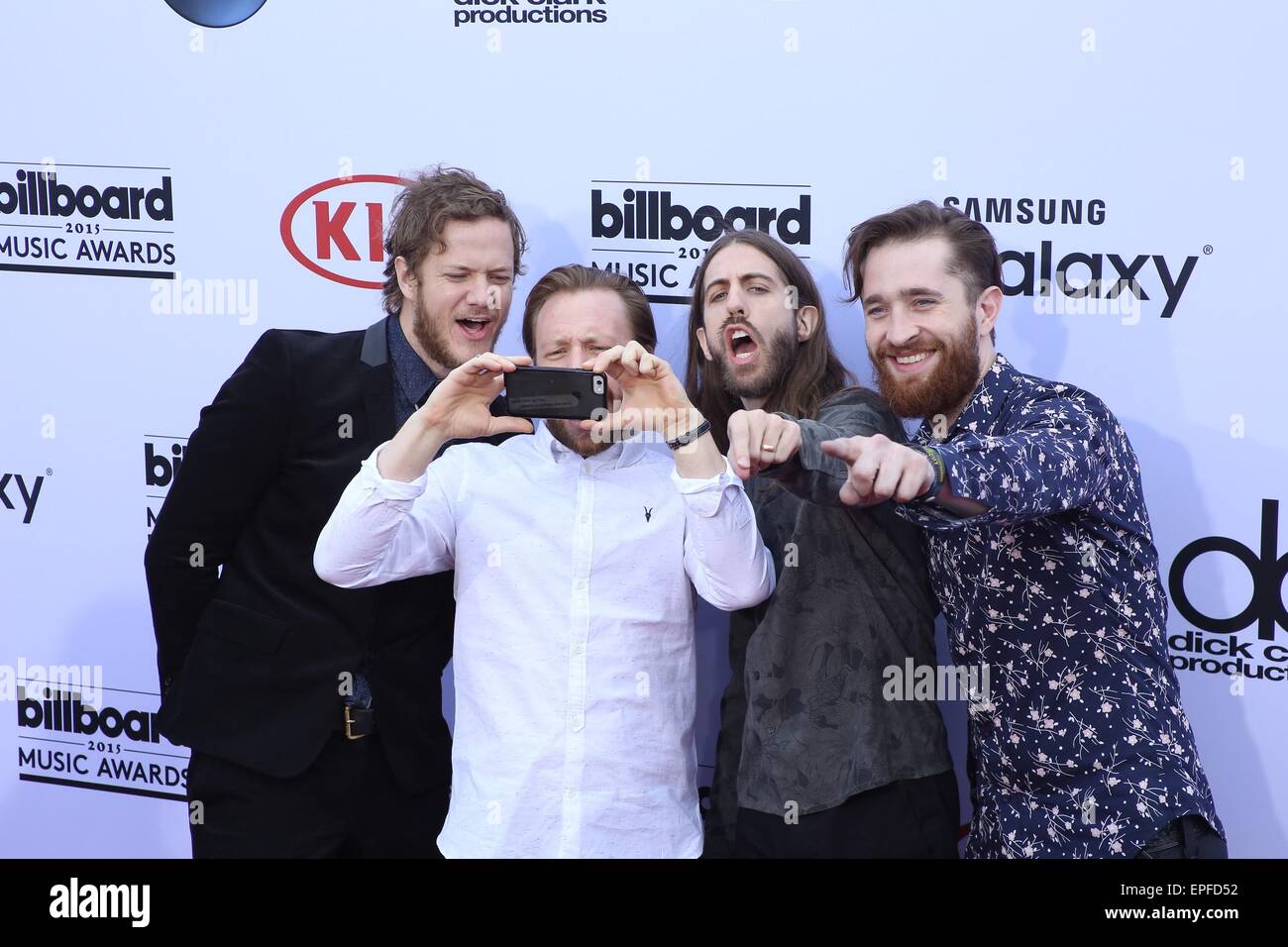 Las Vegas, Nevada, USA. 17th May, 2015. Imagine Dragons at arrivals for ...