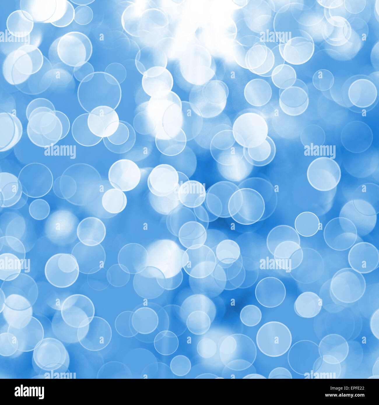 Abstract blue background with blur bokeh for design Stock Photo - Alamy
