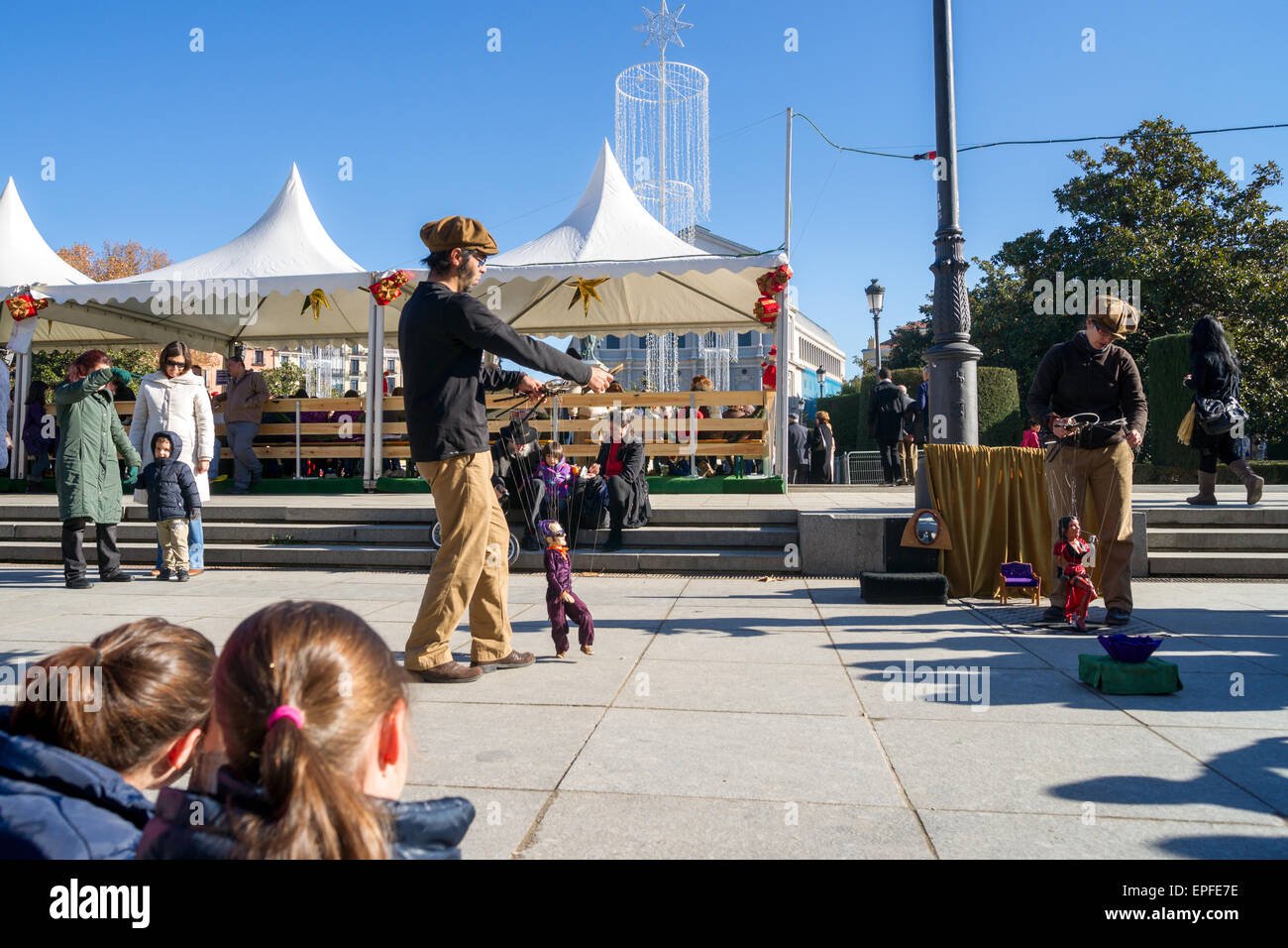 Puppet show in Madrid Stock Photo - Alamy