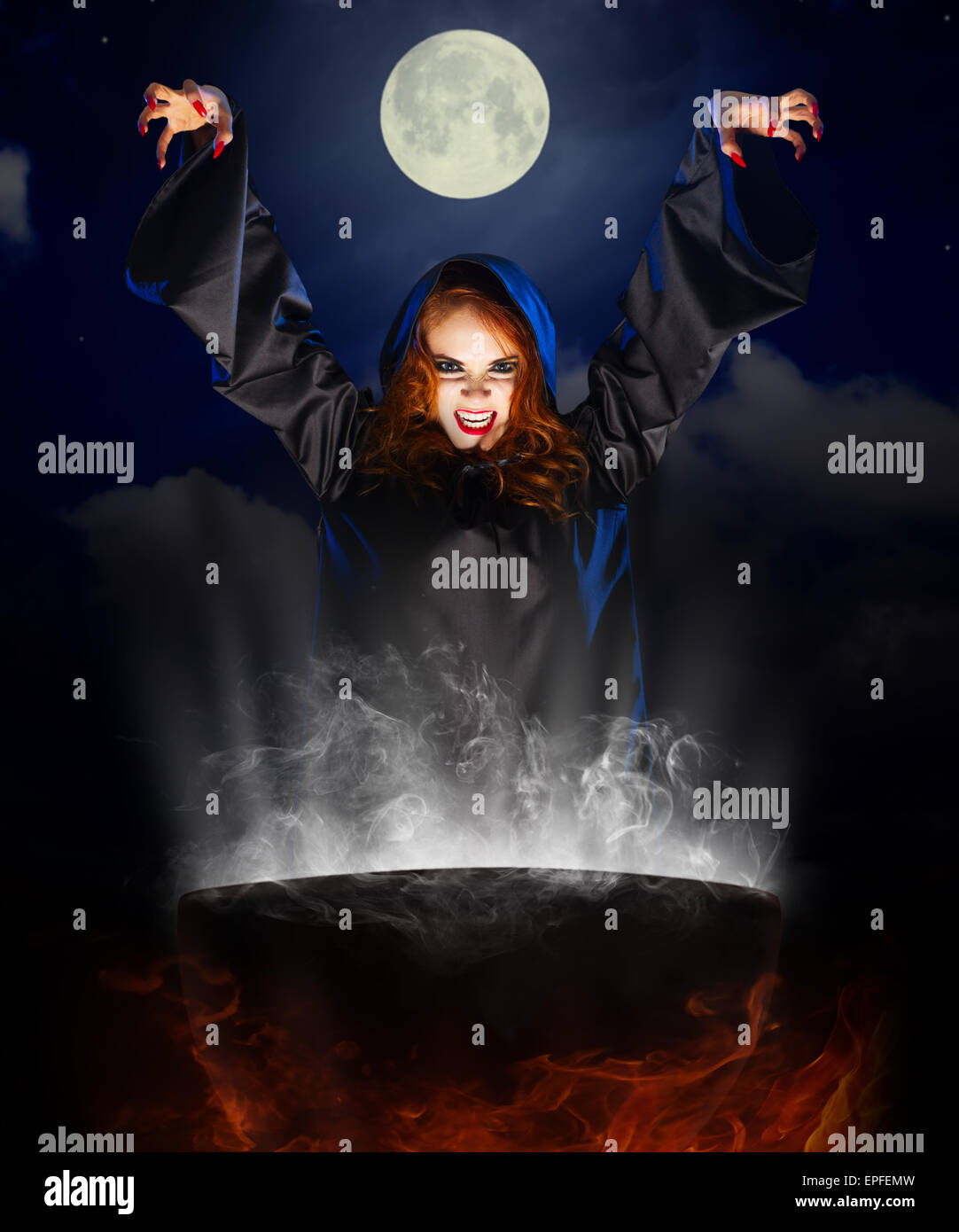 Cauldron witch hi-res stock photography and images - Alamy