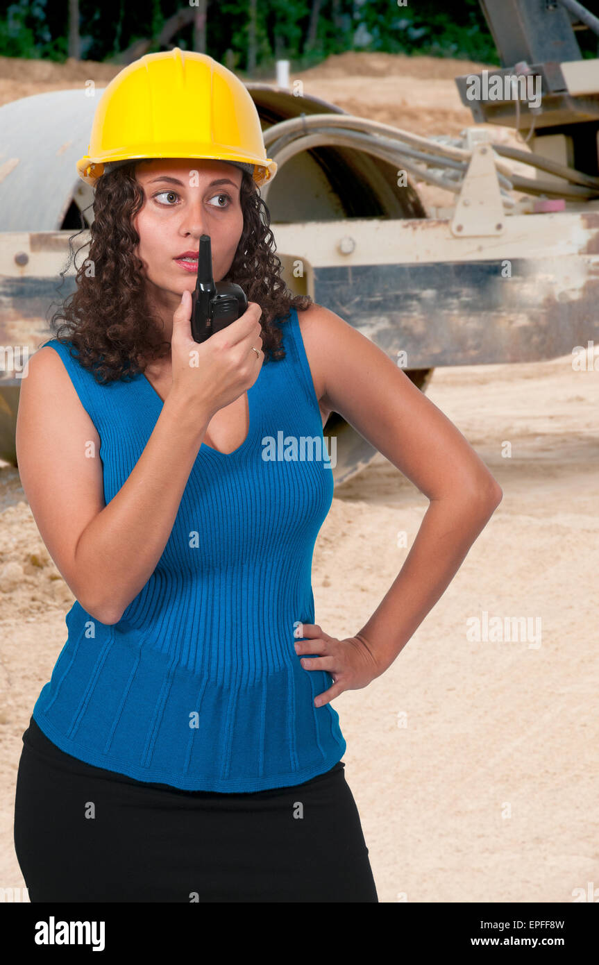 Female Construction Worker Stock Photo - Alamy