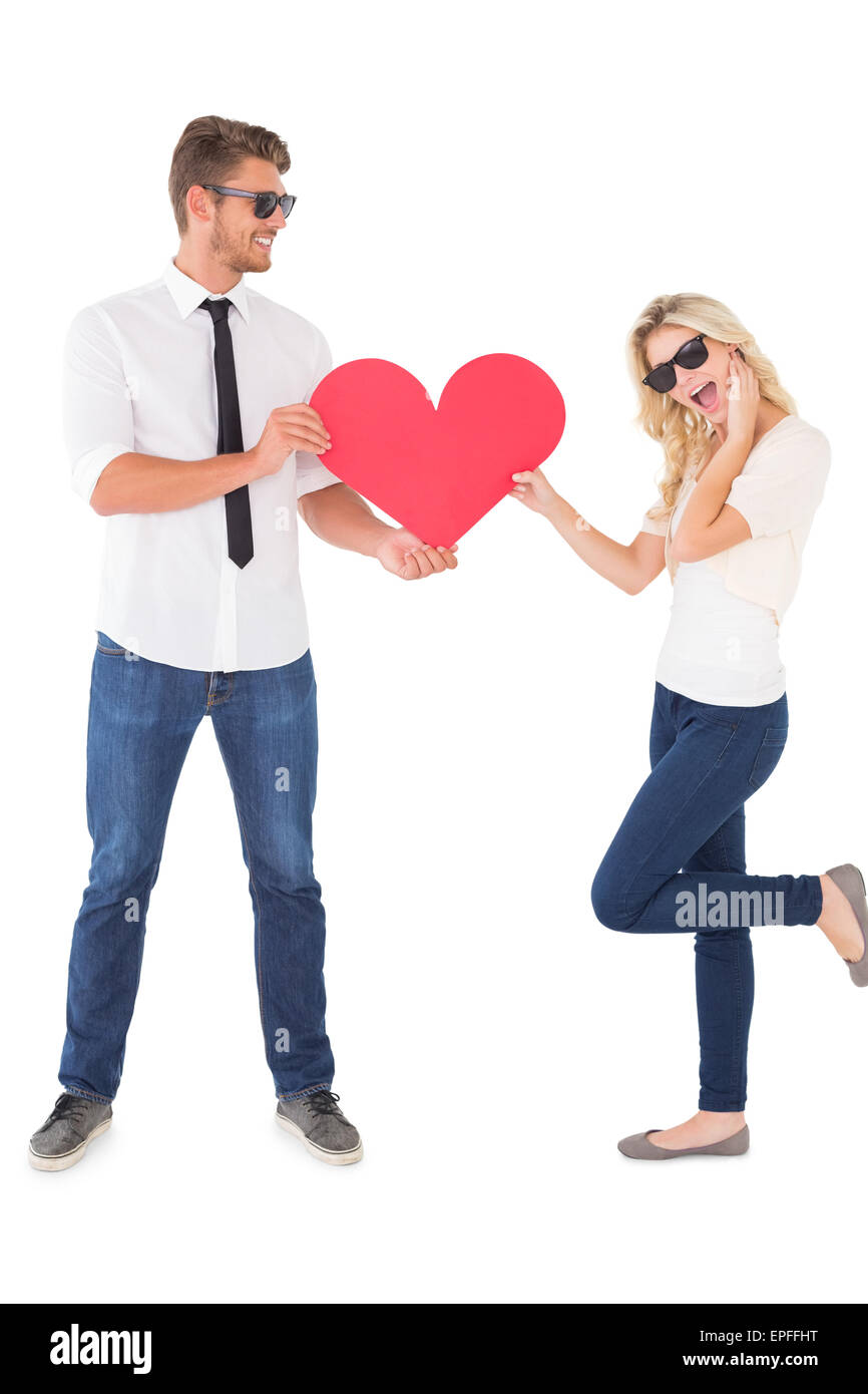 Shocked beautiful young blonde Cut Out Stock Images & Pictures - Alamy