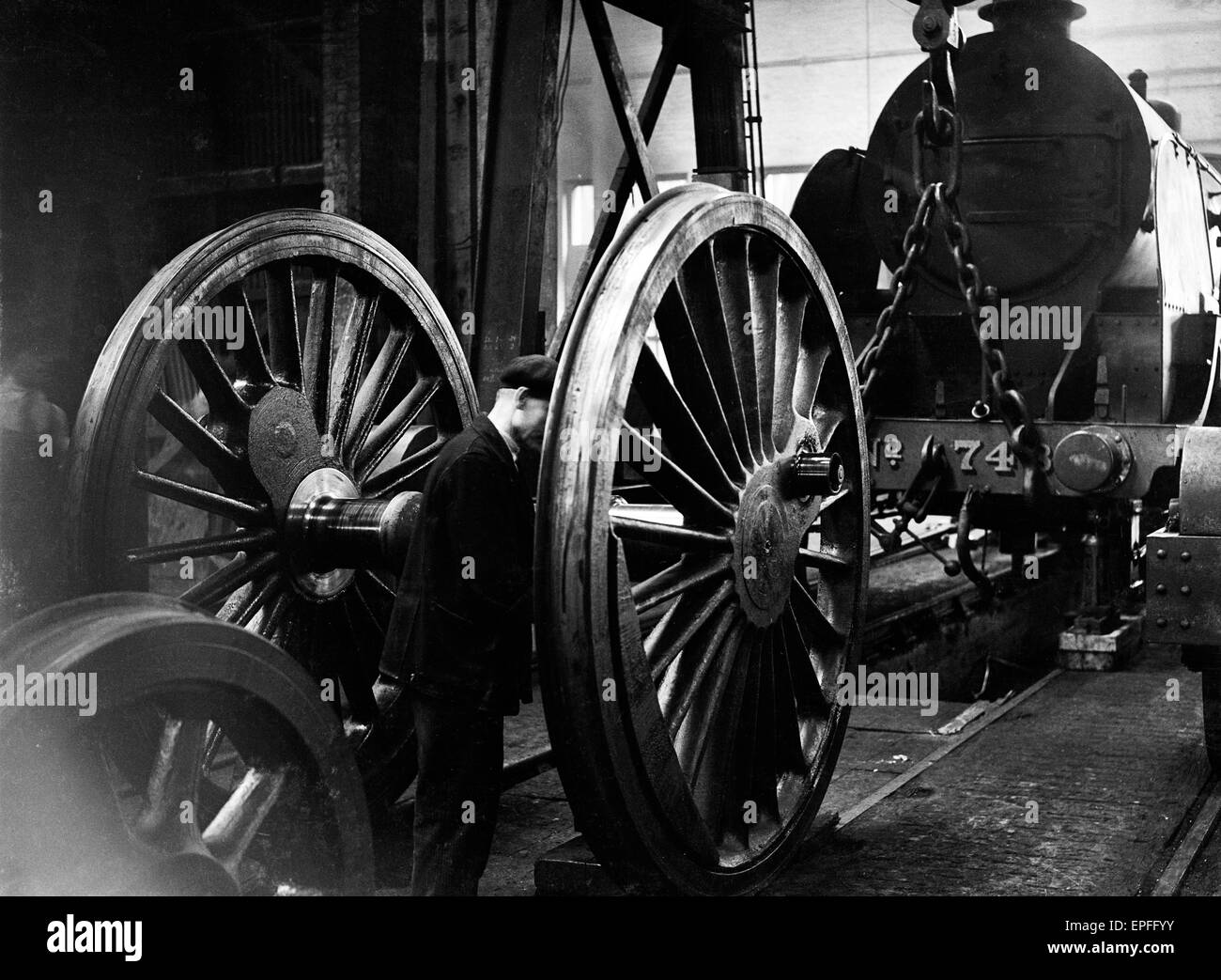 Locomotive wheels hi-res stock photography and images - Alamy
