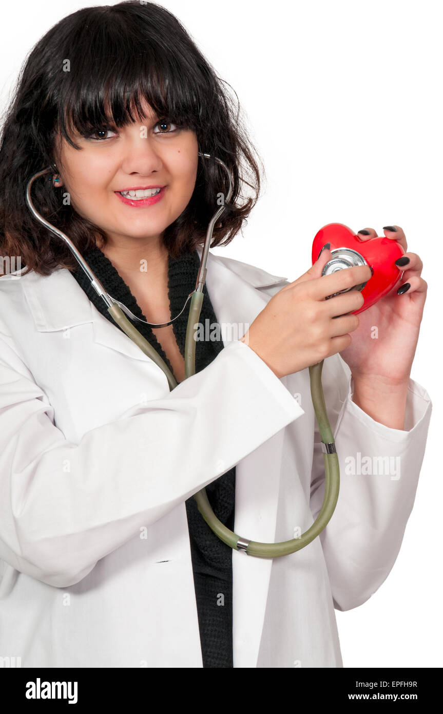 Beautiful Woman Cardiologist Stock Photo - Alamy