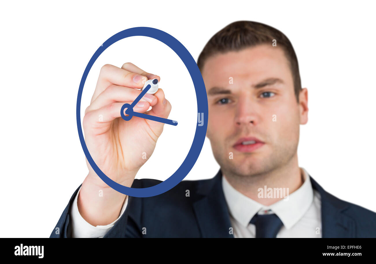 Digital composite man writing hi-res stock photography and images - Alamy