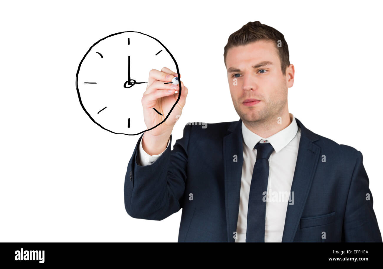 Composite image of business person drawing Stock Photo - Alamy