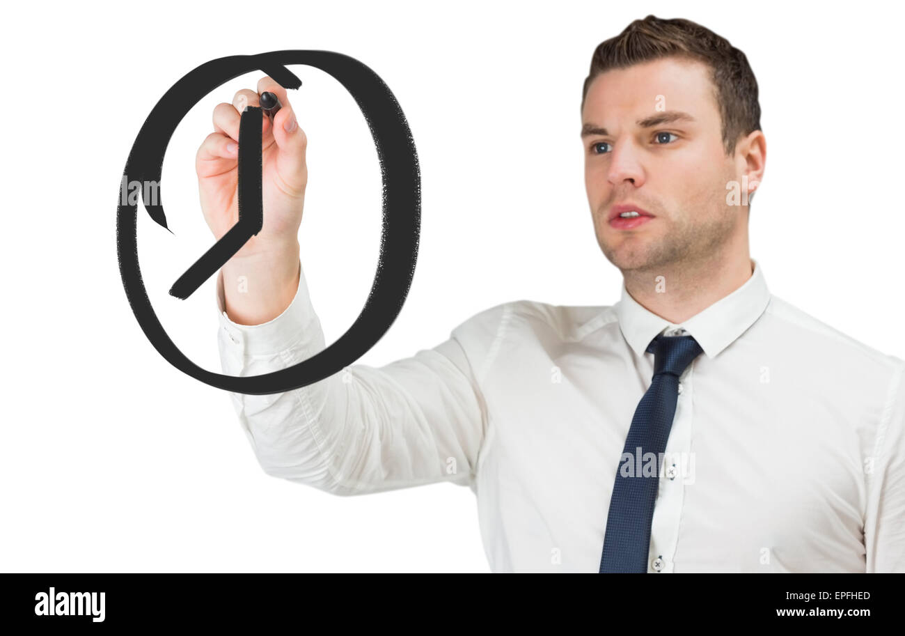 Composite image of business person drawing Stock Photo - Alamy