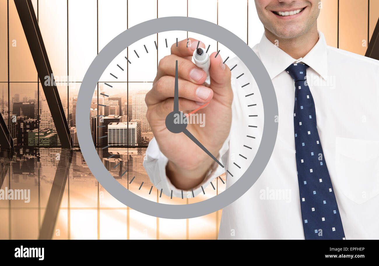 Composite image of business person drawing Stock Photo - Alamy