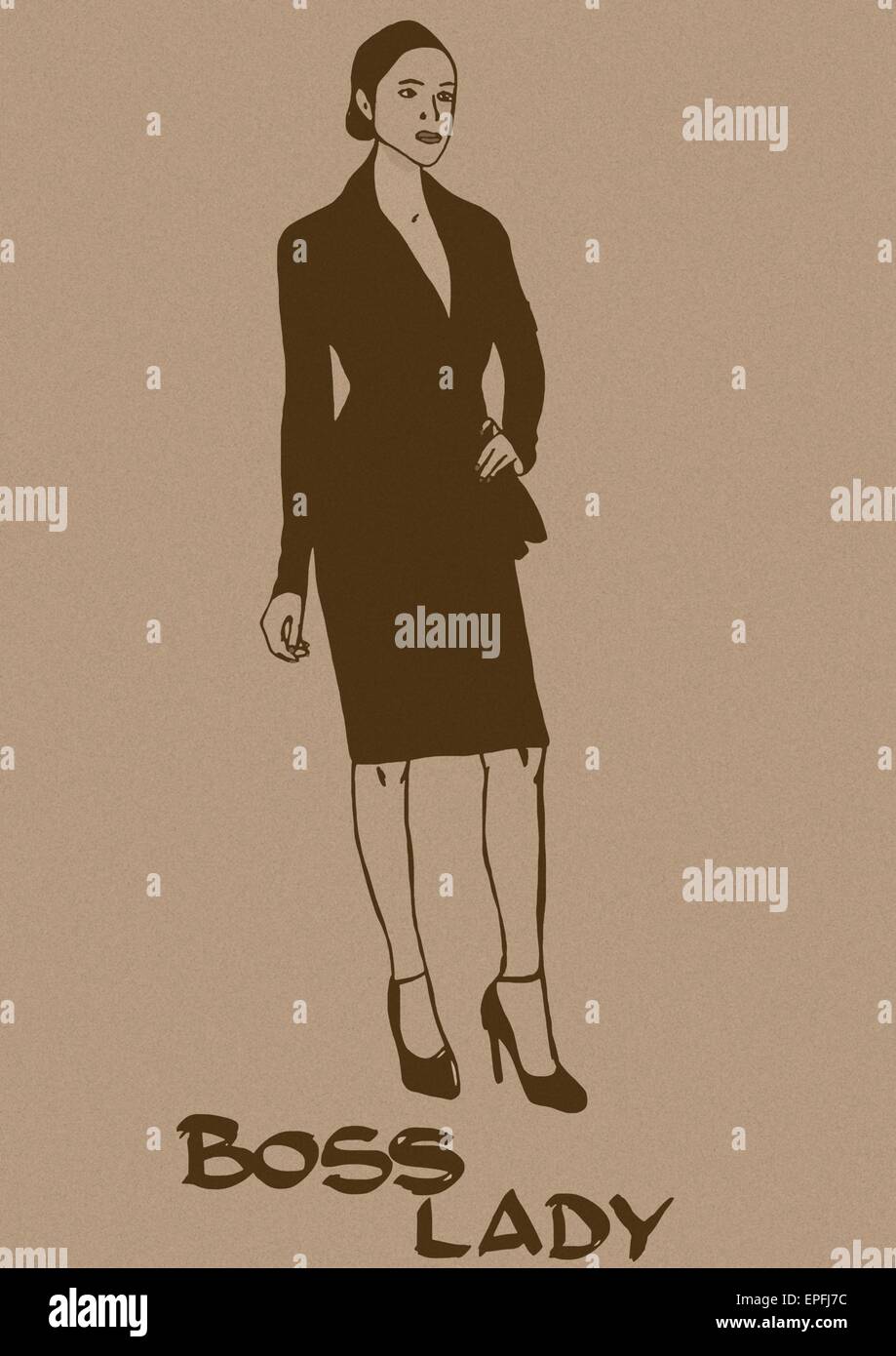 Boss lady vintage Stock Photo - Alamy
