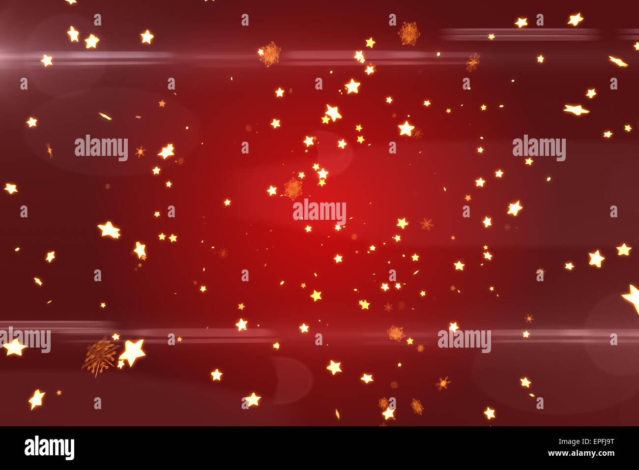 Bright star pattern on red Stock Photo - Alamy