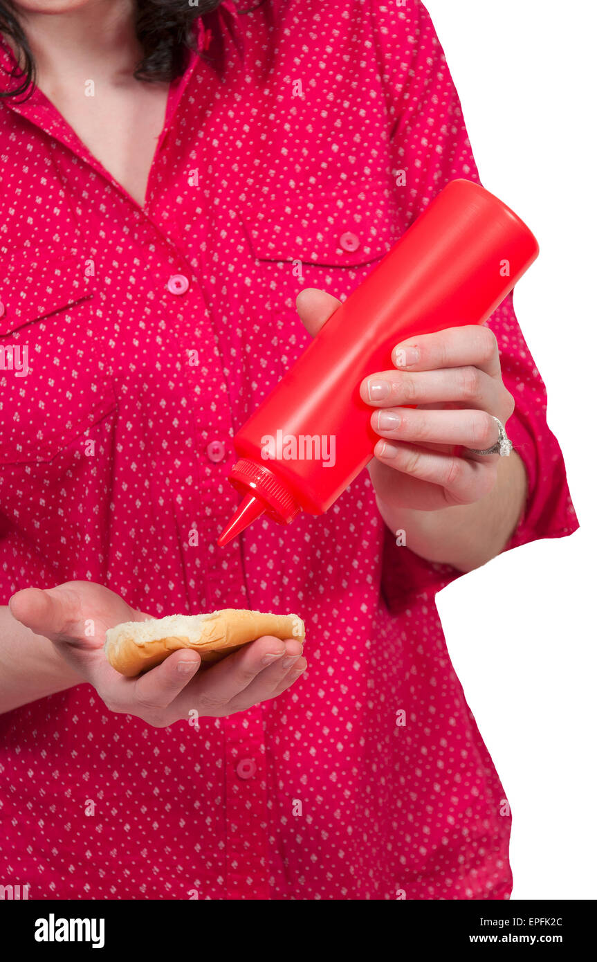 Squeezing ketchup hi-res stock photography and images - Alamy