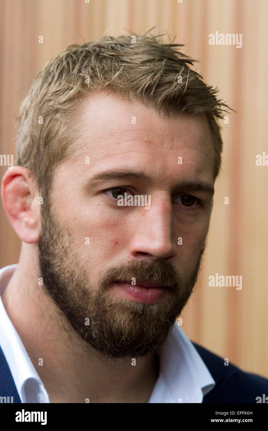 London UK. 18th May 2015. England rugby player Chris Robshaw at the ...