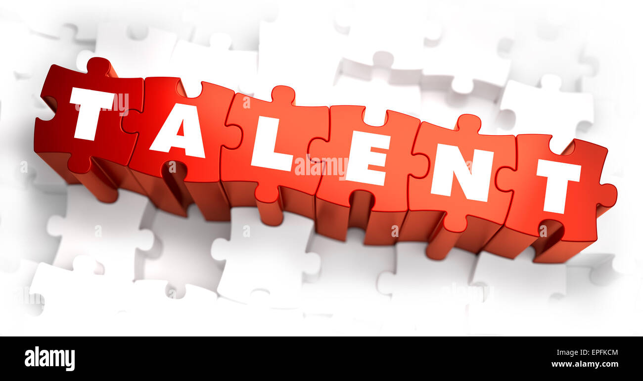 Talent text on red hi-res stock photography and images - Alamy