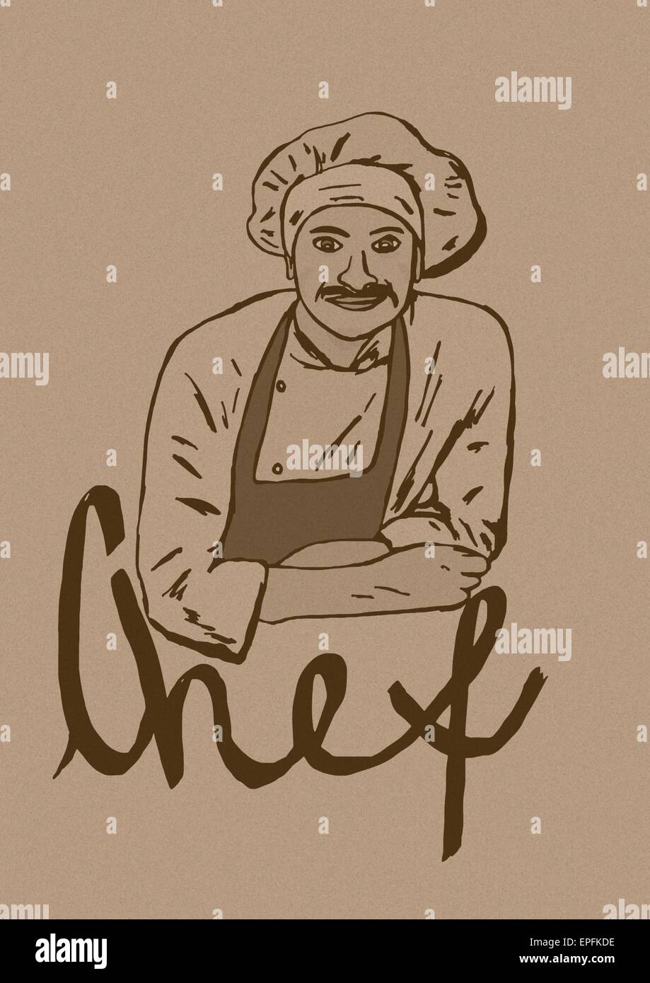 Vintage chef uniform hi-res stock photography and images - Alamy