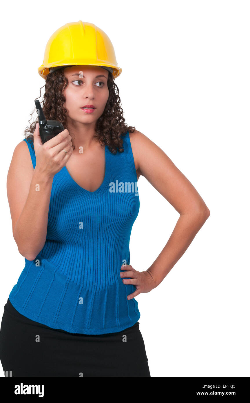 Female Construction Worker Stock Photo - Alamy