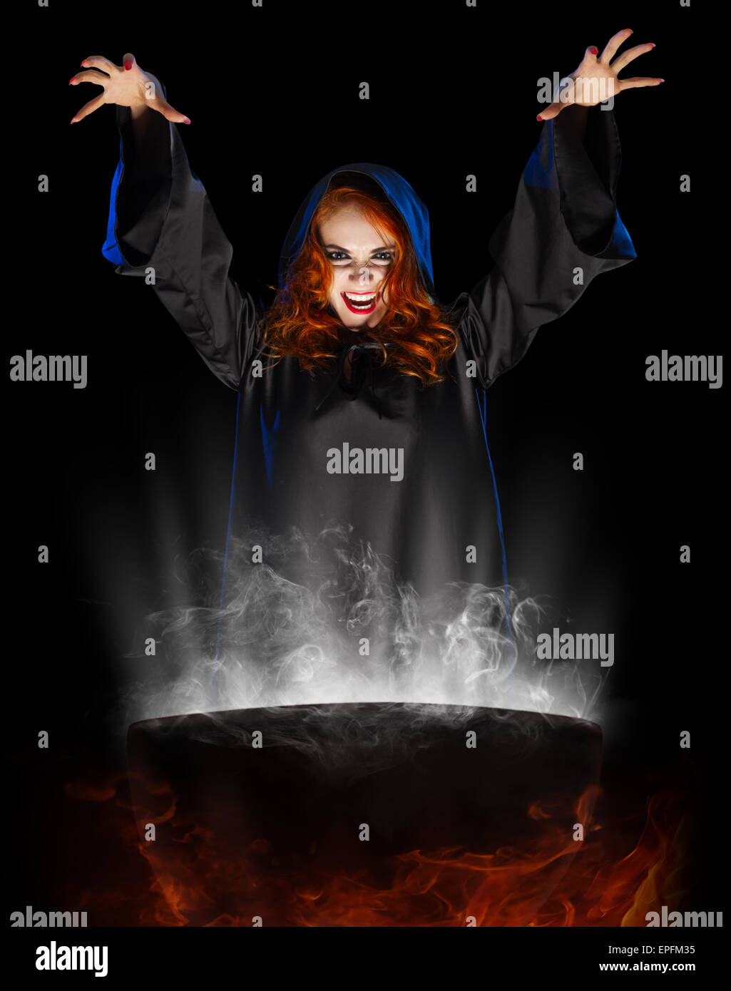 Beautiful witch cauldron hi-res stock photography and images - Alamy