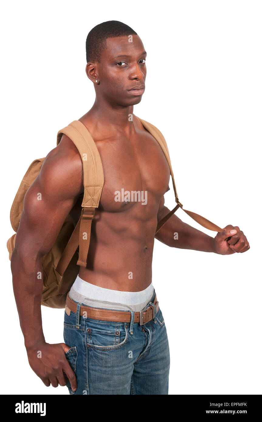 Man with backpack Stock Photo - Alamy