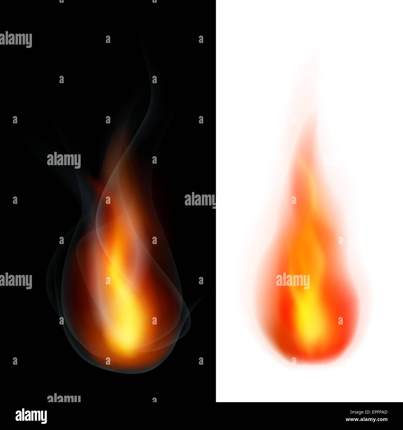 White fire Stock Vector Images - Alamy
