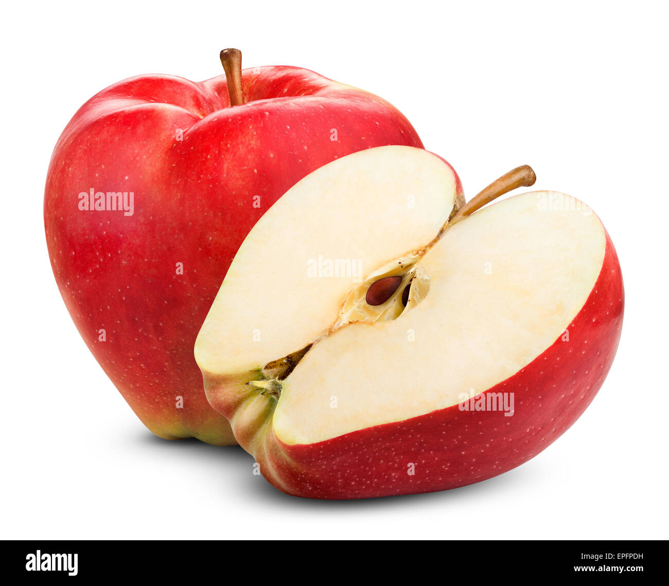 ripe red apple Stock Photo - Alamy