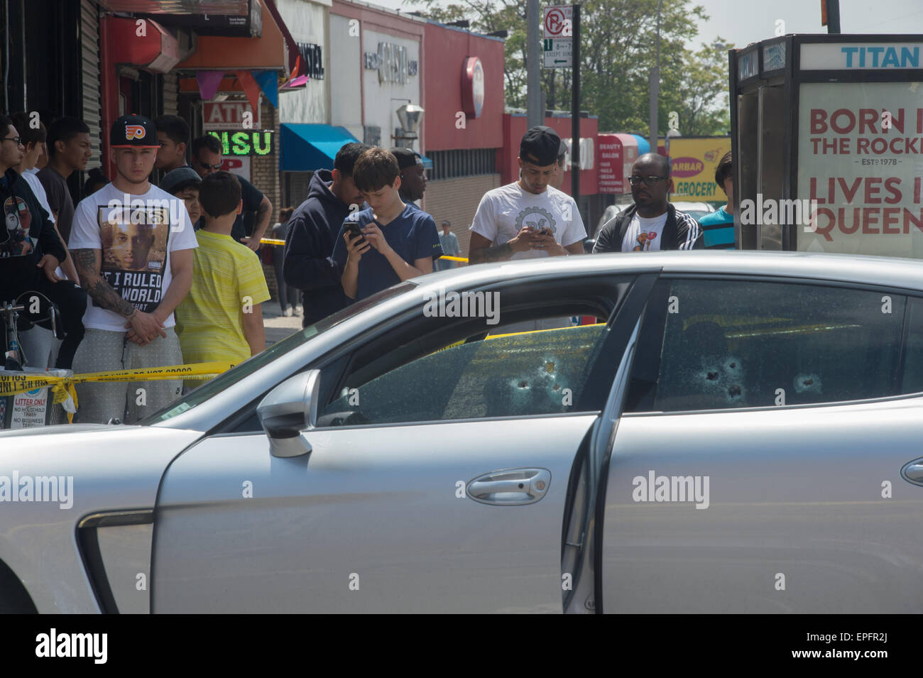 Queens, New York, USA. 17th May, 2015. Rapper CHINX DRUGZ, whose real ...