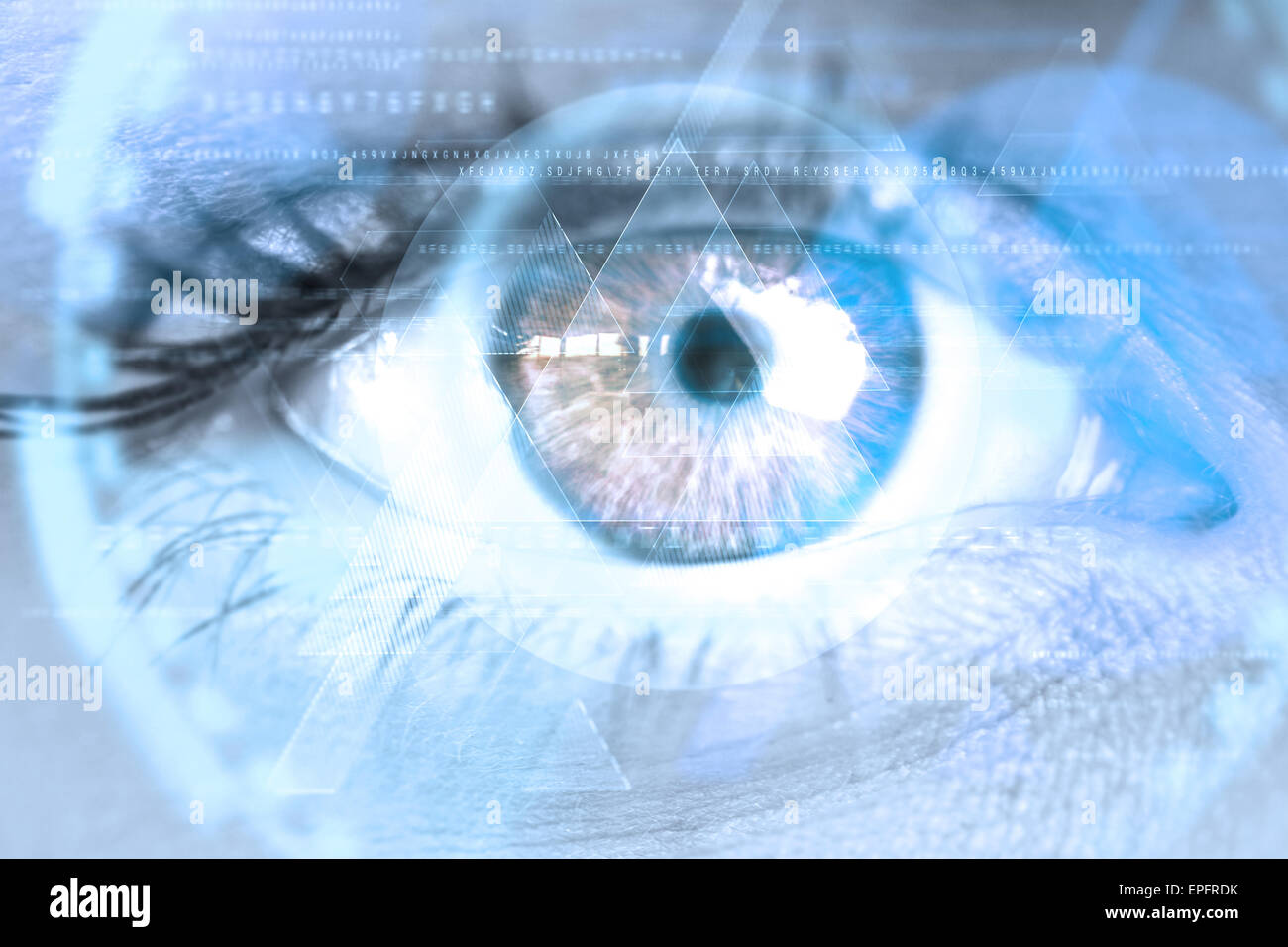 Digital composite female blue eye hi-res stock photography and images ...