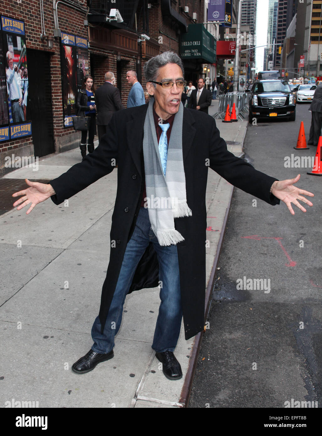 Celebrities outside the Ed Sullivan Theater for 'Late Show with David ...