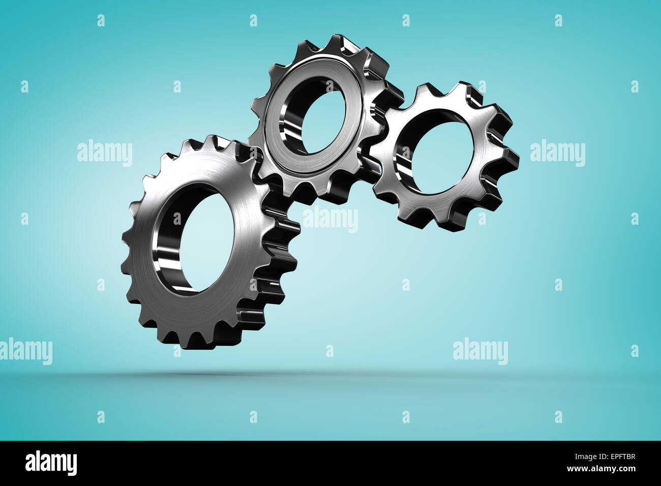 Composite image of metal cogs and wheels connecting Stock Photo - Alamy