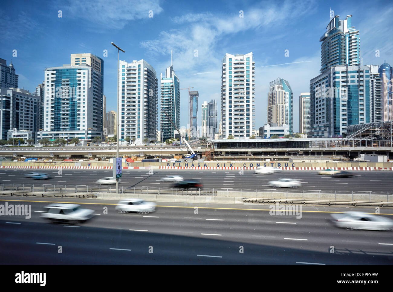 Sheikh zayed road cars hi-res stock photography and images - Alamy
