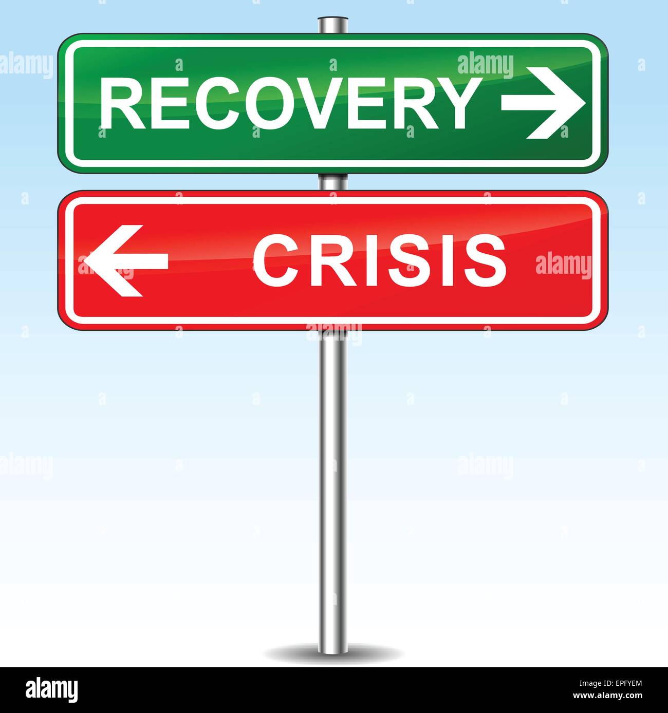 Road recovery directional sign hi-res stock photography and images - Alamy