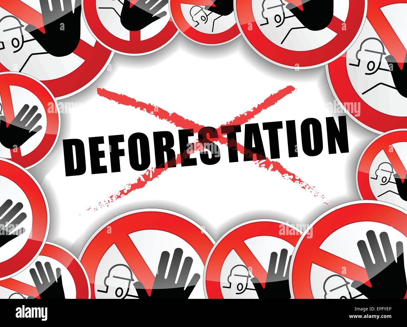 Stop Deforestation Sign